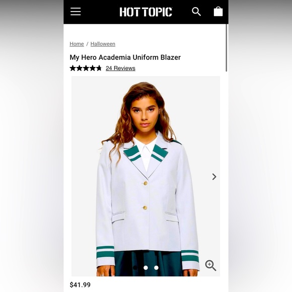 Hot Topic | Other | My Hero Academia Uniform Blazer | Poshmark